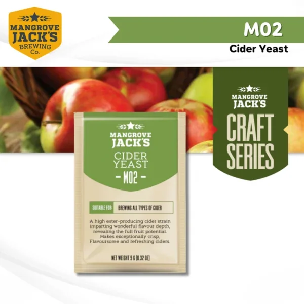 Mangrove Jack's M02 Cider Yeast (ยีสต์) 10g - ทำเบียร์.com