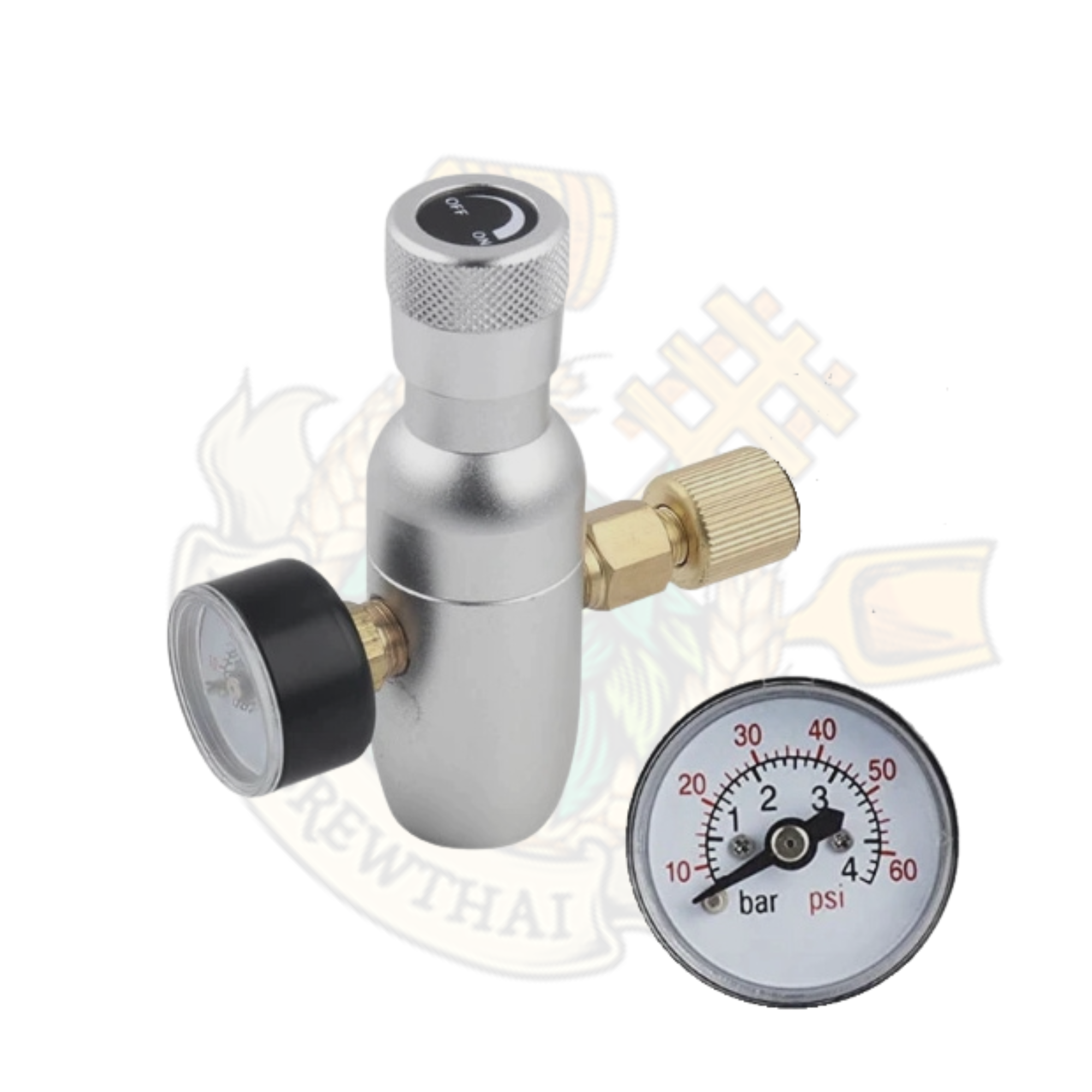 ชุดจ่ายแก๊สขนาดเล็กสำหรับ Carbonation และดันน้ำในถังเบียร์ - ทำเบียร์.com